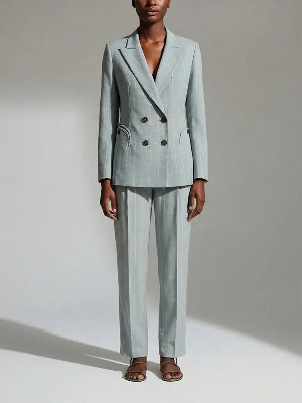 BLAZÉ MILANO After You Fox' Viscose Pinstripe Trousers