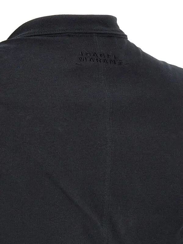 Isabel Marant Étoile Nayda Knotted Cotton Top - Black