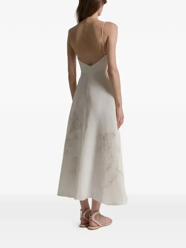 Alberta Ferretti Linen Dress