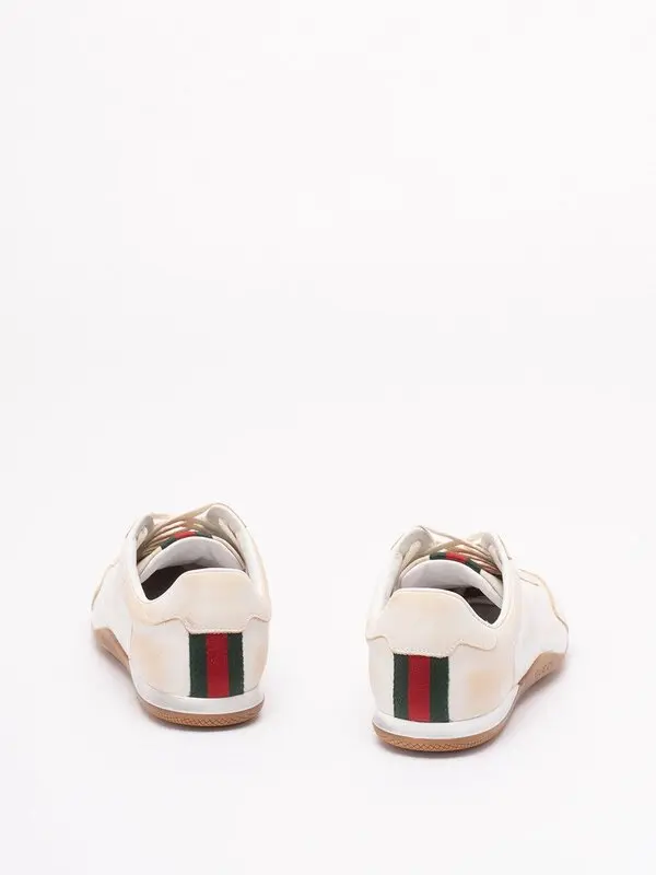 Gucci Calf Leather Lace-up Sneakers