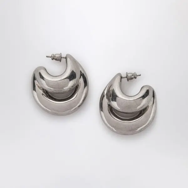 PANCONESI Blow Up Huggies Earrings - Silver