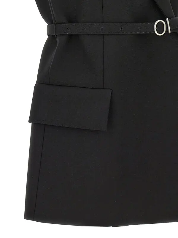 JIL SANDER Double-breasted Wool Vest