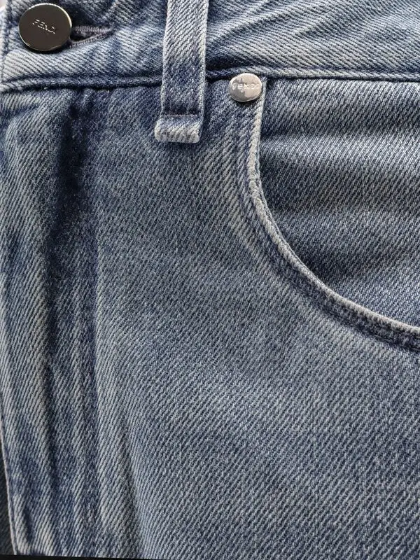 Fendi Regular Fit Five Pockets Jeans - Multicolor
