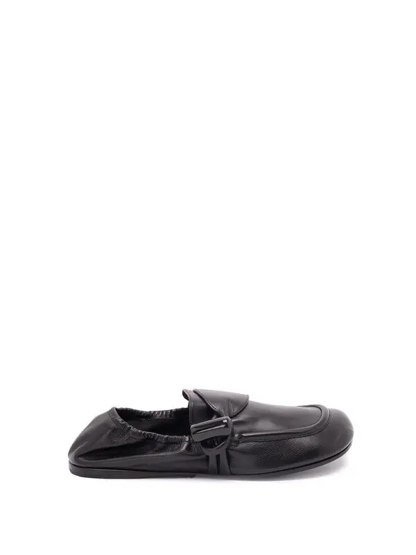 Loewe Calf Leather Toggle Loafers - Multicolor