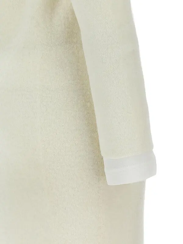 JIL SANDER Wool Dress With Removable Cotton Petticoat