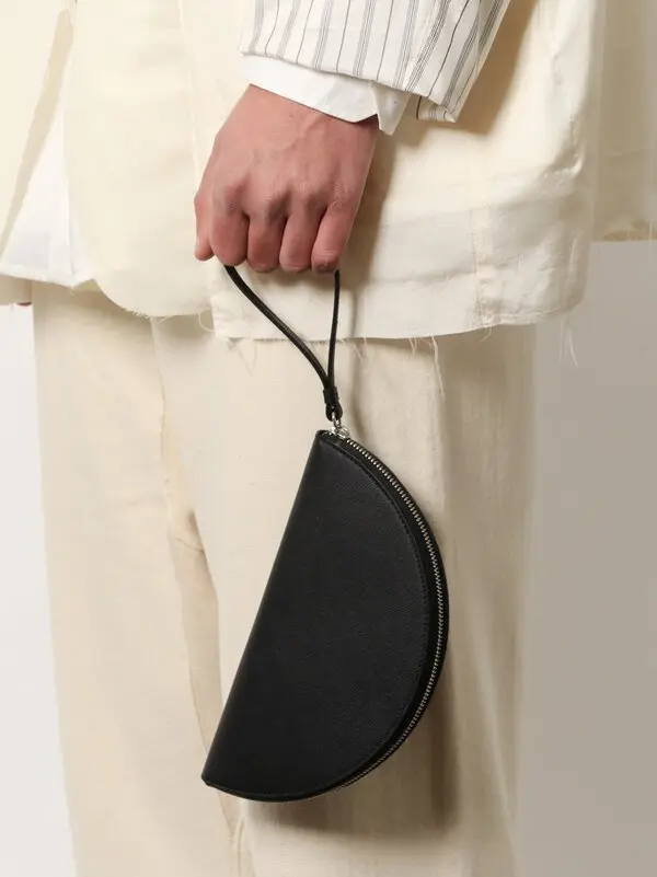 MAISON MARGIELA Leather Pochette With Iconic Stitch Detail