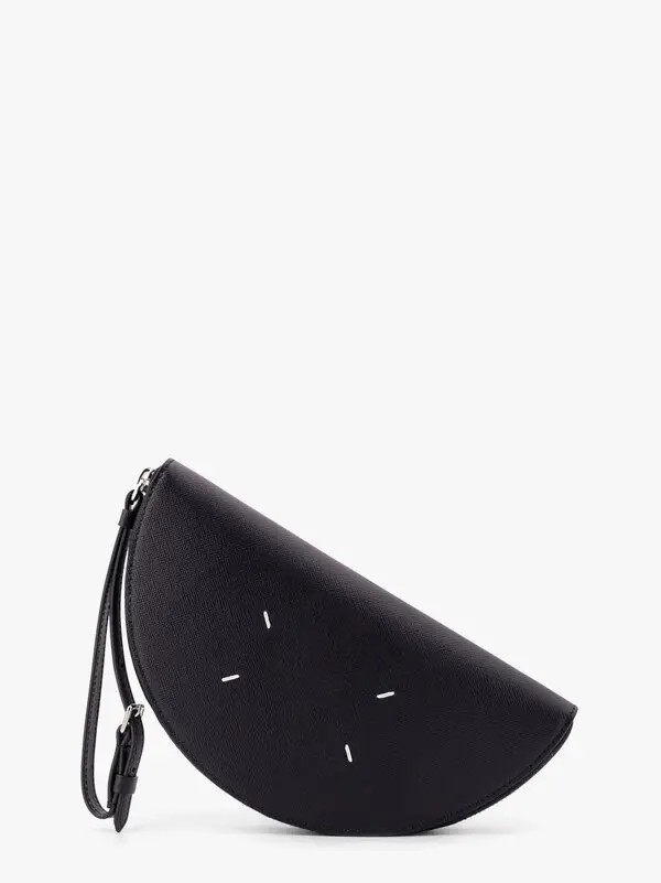 MAISON MARGIELA Leather Pochette With Iconic Stitch Detail