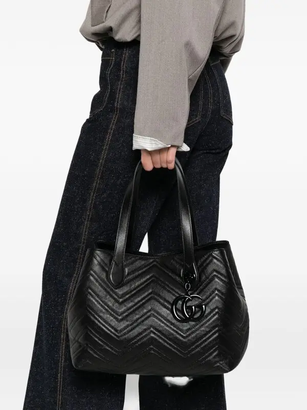 Gucci Gg Marmont Leather Tote Bag