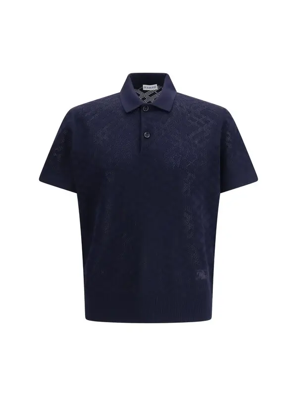 Burberry Check Wool Polo