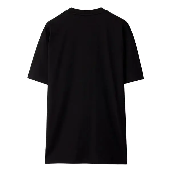 Burberry Cotton Jersey T-shirt With Check Pocket - Black