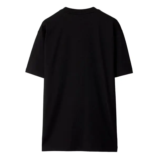 Burberry Cotton Jersey T-shirt With Check Pocket - Black