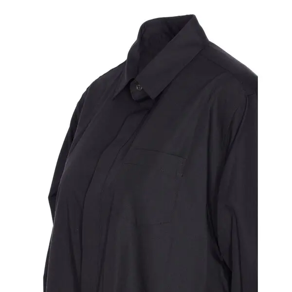 Sacai Long-sleeve Poplin Dress