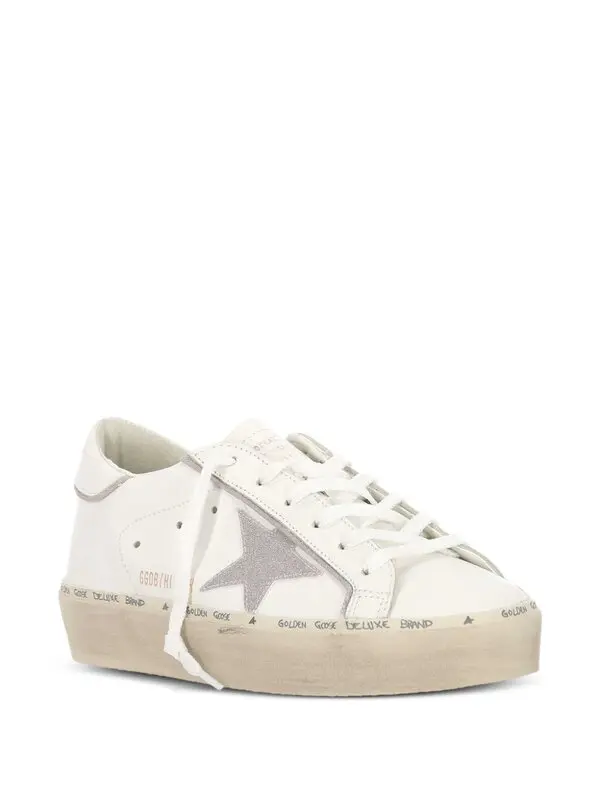 GOLDEN GOOSE Hi Star Leather Sneakers - Multicolor