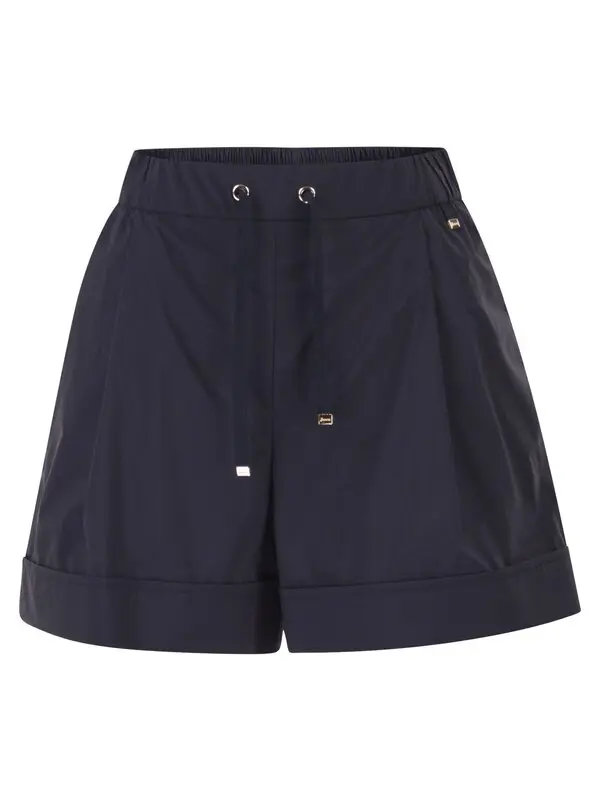 Herno 20 Denier Stretch Nylon Shorts - Blue