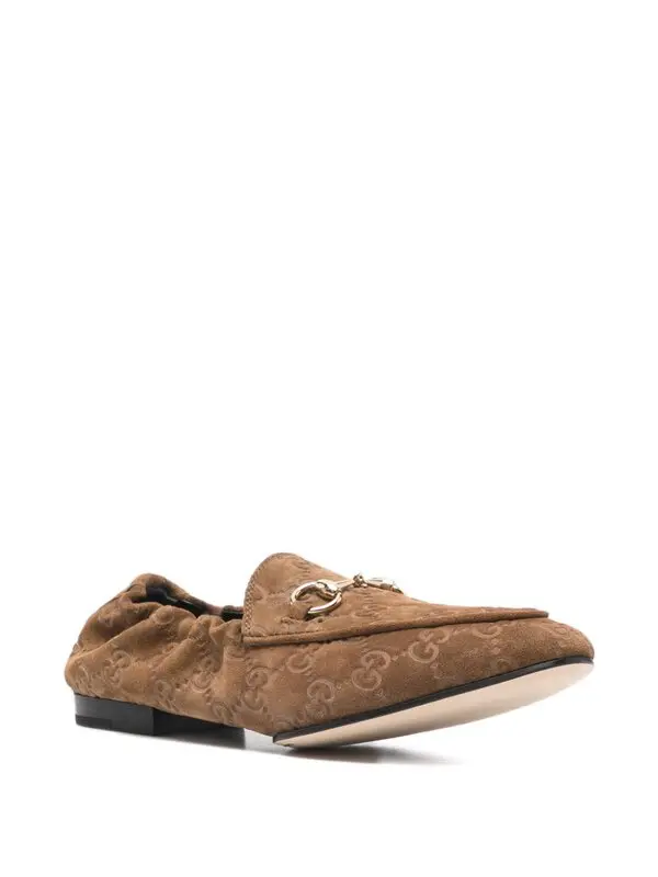 Gucci Jordaan Monogram Calfskin Loafers - Multicolor