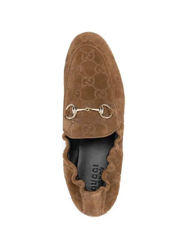 Gucci Jordaan Monogram Calfskin Loafers - Multicolor