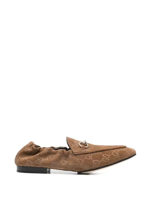 Gucci Jordaan Monogram Calfskin Loafers - Multicolor