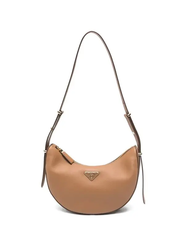 Prada Calf Leather Shoulder Bag - Brown