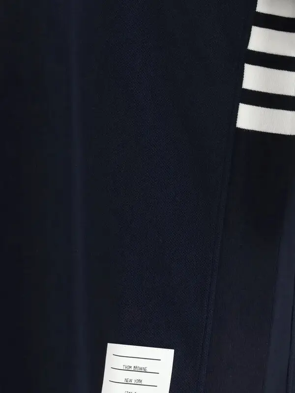 Thom Browne Classic Piqué 4-bar Polo - Blue