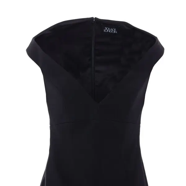 Solace London Monica Midi Dress - Black