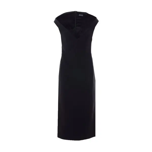 Solace London Monica Midi Dress - Black