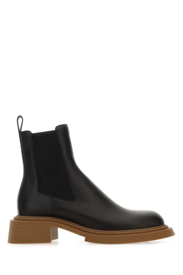 Loewe Leather Chelsea Ankle Boots - Black