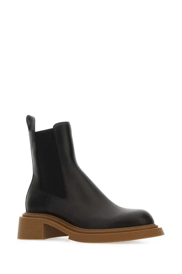 Loewe Leather Chelsea Ankle Boots - Black