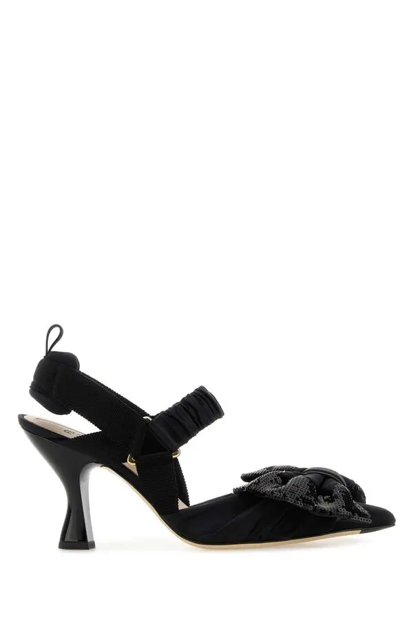 Fendi Mesh Colibrì Pumps - Black