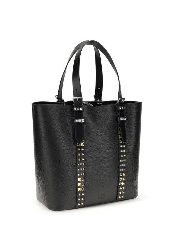 Valentino Garavani Rockstud Medium Tote Bag - Black