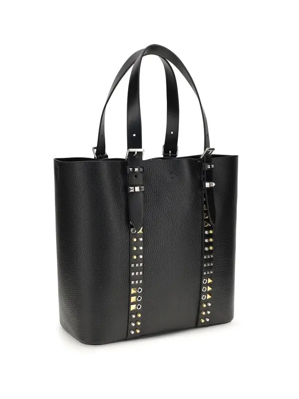 Valentino Garavani Rockstud Medium Tote Bag - Black