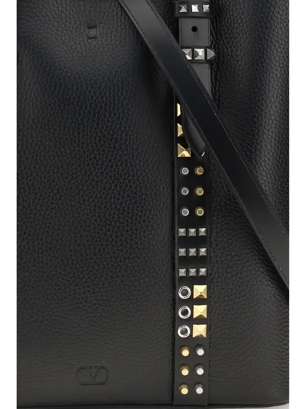 Valentino Garavani Rockstud Medium Tote Bag - Black