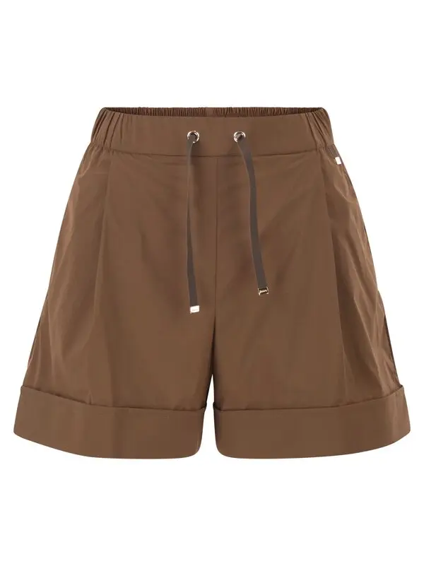 Herno 20 Denier Stretch Nylon Shorts - Brown