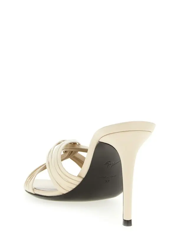 GIUSEPPE ZANOTTI Clandestino Leather Sandals With High Heel