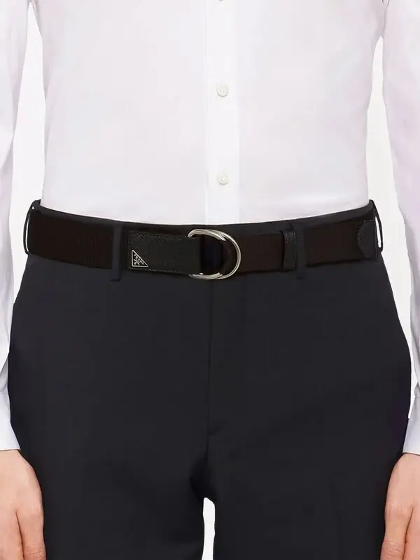 Prada Woven Re-nylon Belt - Black
