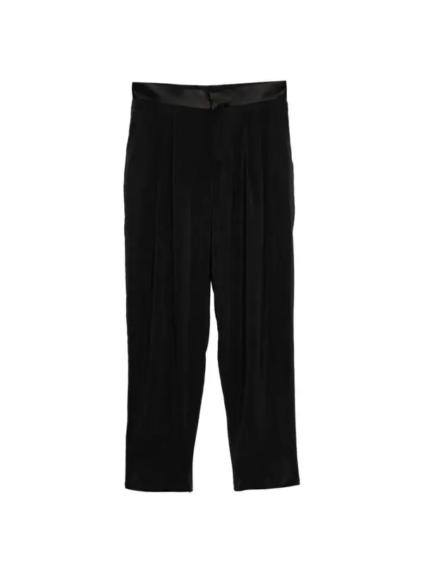 Giorgio Armani Silk Tailored Pants - Multicolor