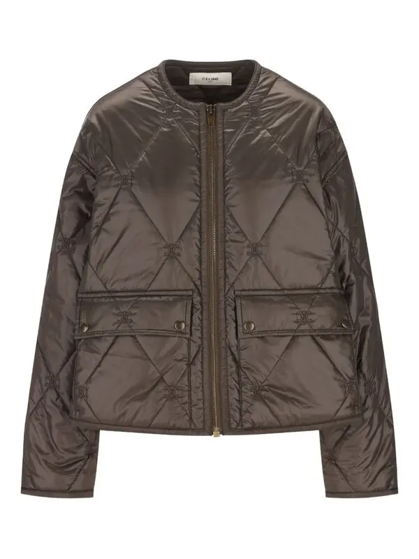 Celine Quilted Nylon Jacket - Multicolor