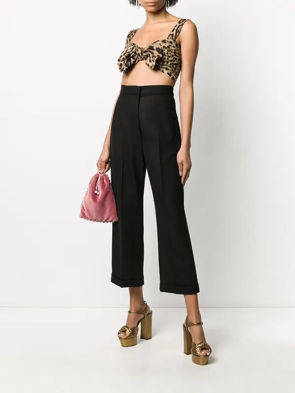 Dolce & Gabbana Leopard Print Bustier Top