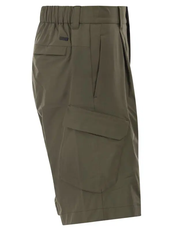 Herno Technical Fabric Cargo Bermuda Shorts - Multicolor