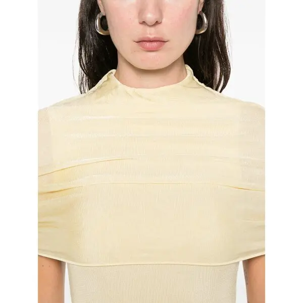 Roland Mouret High Neck Cutout Detail Sleeveless Flared Hem Dress