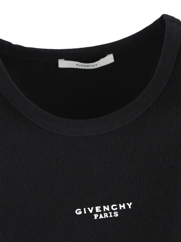 Givenchy Slim-fit Cotton Tank Top With Paris Print