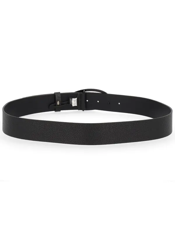 DIESEL® B-1dr Leather Belt - Black