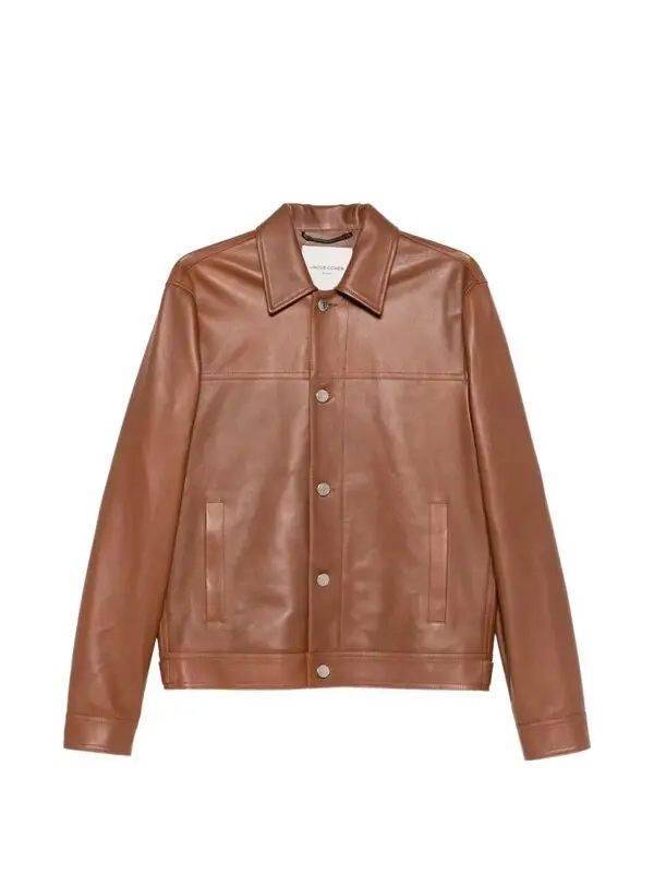 Jacob Cohen Trucker Leather Jacket