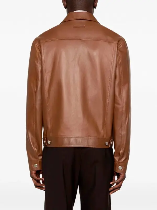 Jacob Cohen Trucker Leather Jacket