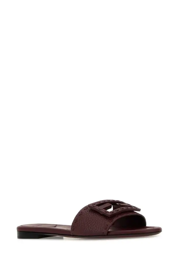 Fendi Slide Vit.bott+ff Vitel.c/infi Sandals - Multicolor