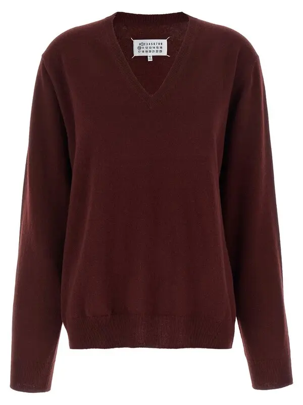 MAISON MARGIELA Virgin Wool V-neck Sweater