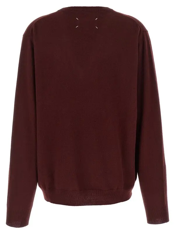 MAISON MARGIELA Virgin Wool V-neck Sweater