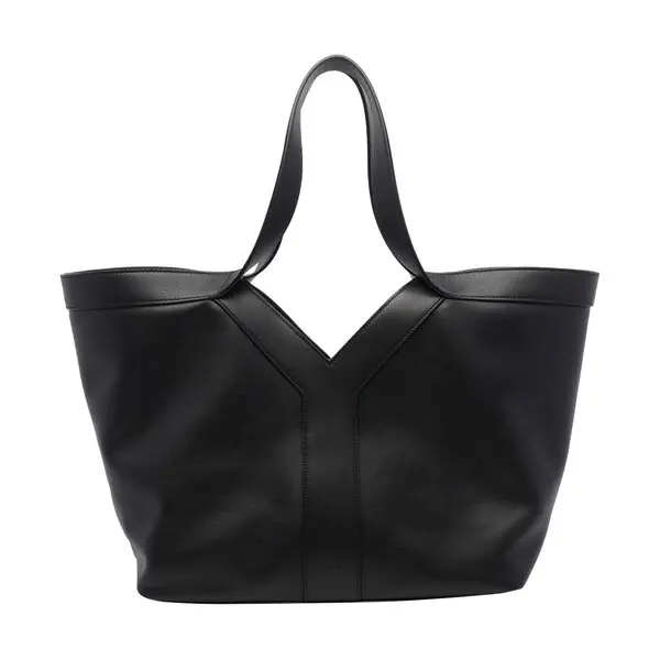 Saint Laurent Small Y Leather Tote Bag - Black