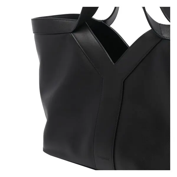 Saint Laurent Small Y Leather Tote Bag - Black
