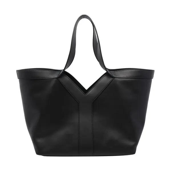 Saint Laurent Small Y Leather Tote Bag - Black