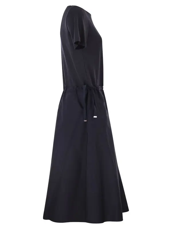 Herno Jersey And Poplin Combination Dress